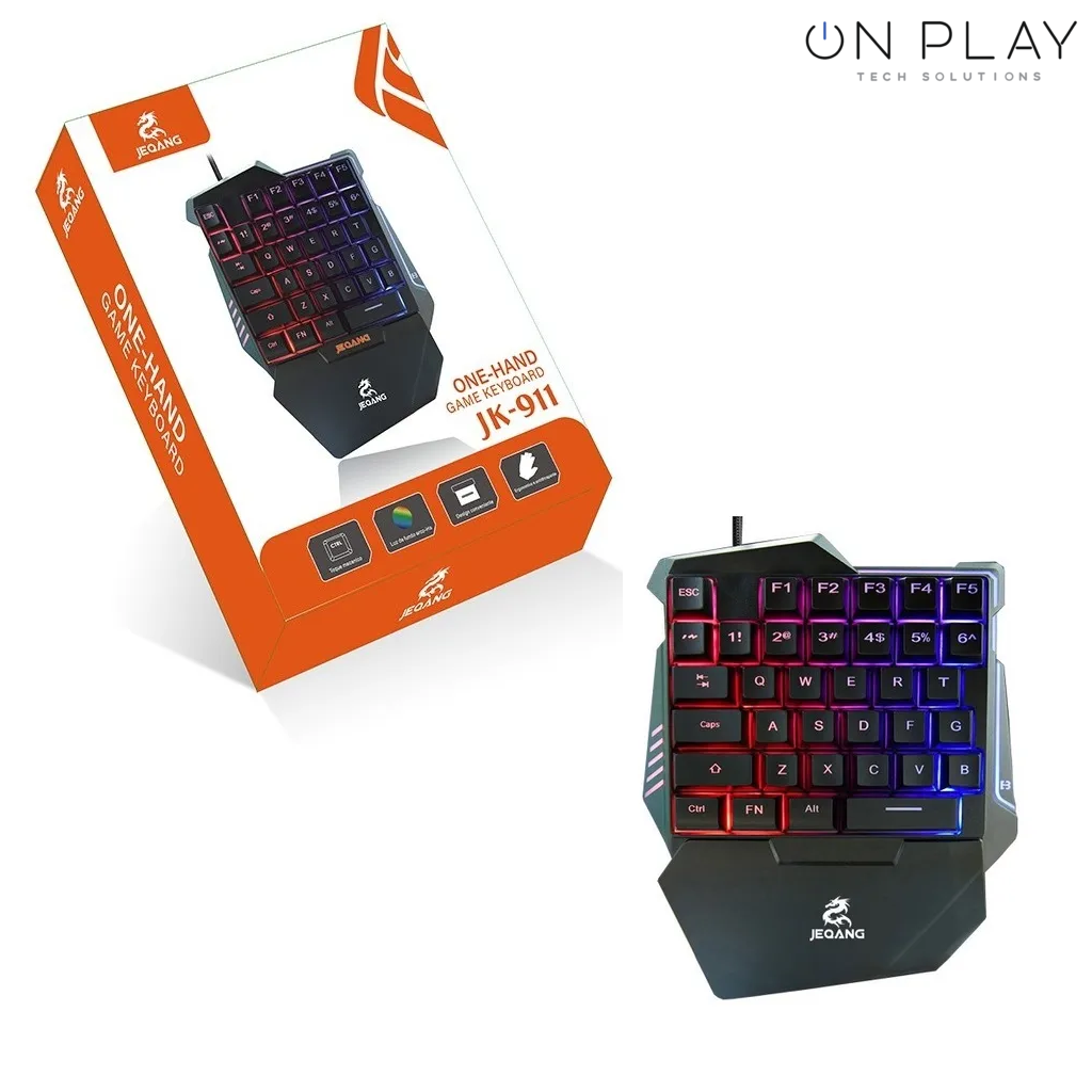 TECLADO JEQAND JK-911 GAMING KEYBOARD UNA MANO